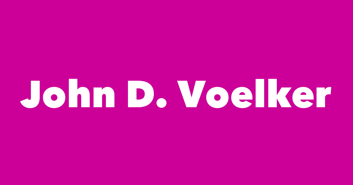 John D. Voelker - Spouse, Children, Birthday & More