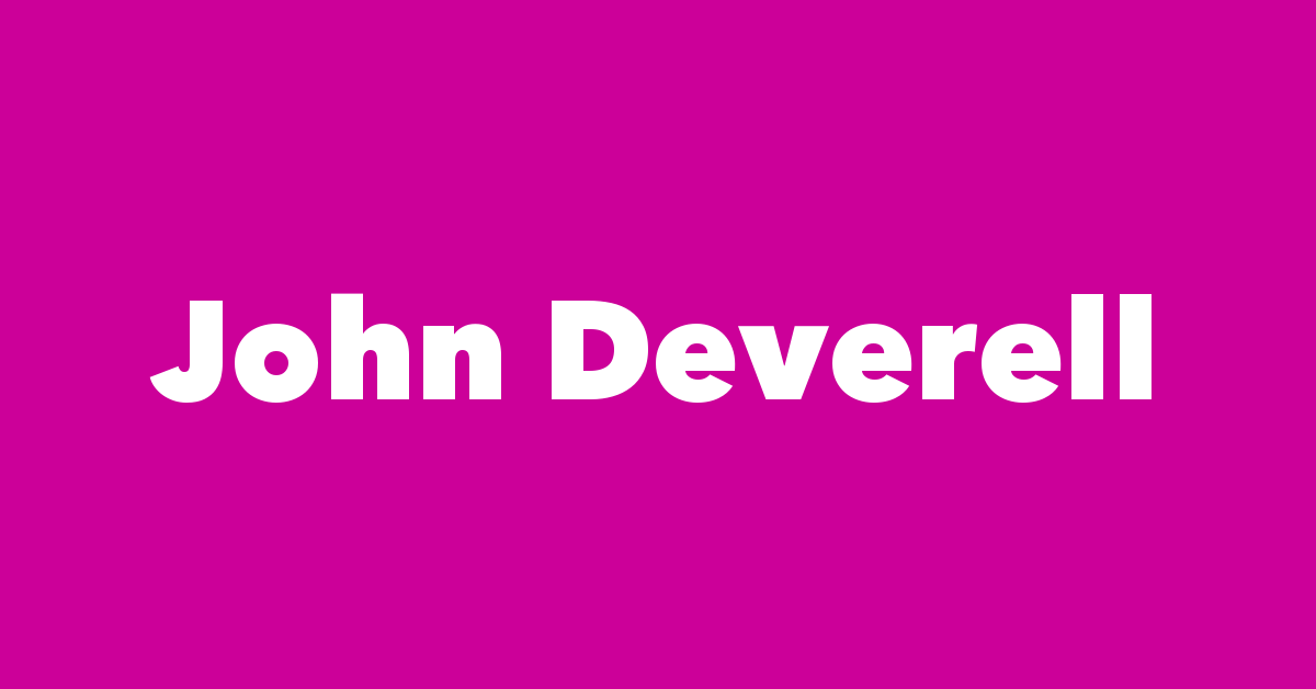 John Deverell - Spouse, Children, Birthday & More