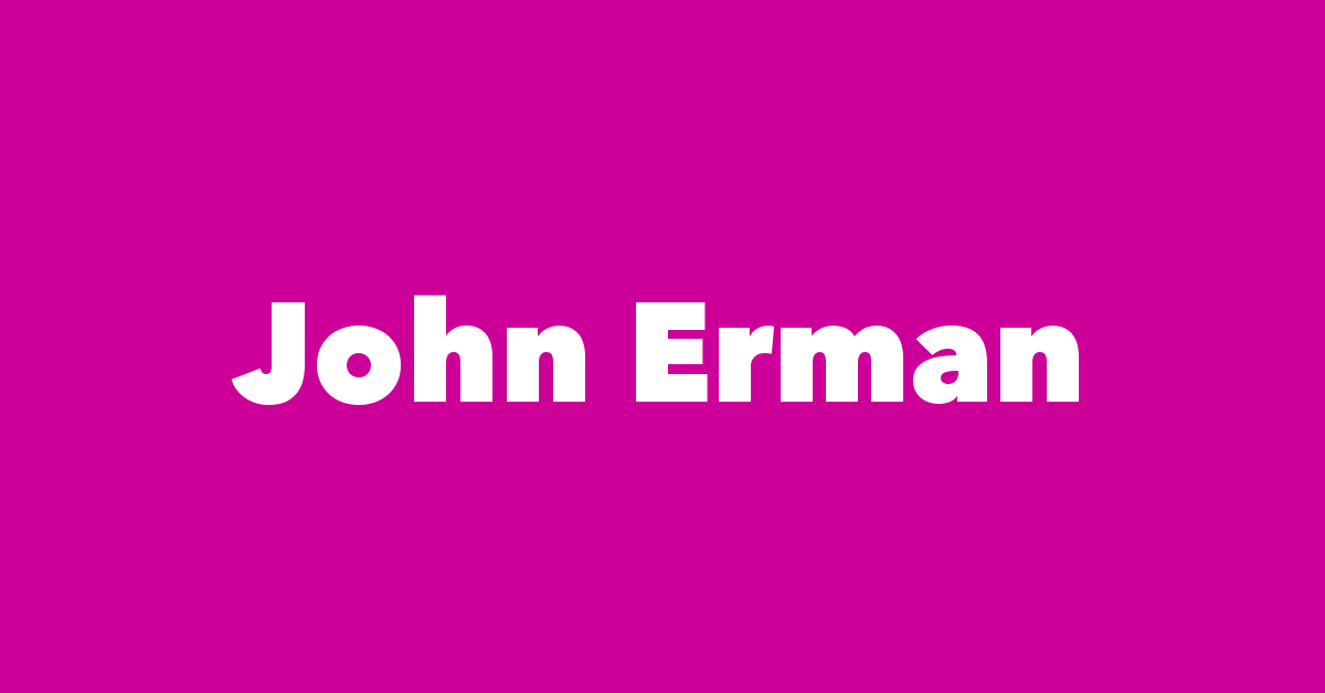 John Erman - Spouse, Children, Birthday & More