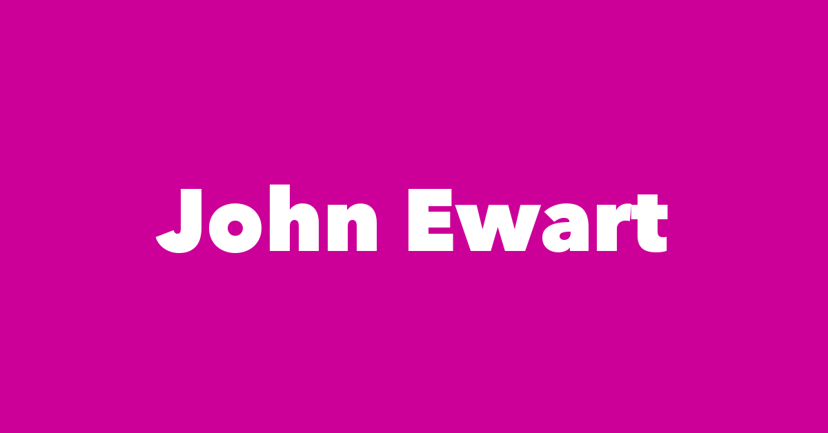 John Ewart - Spouse, Children, Birthday & More