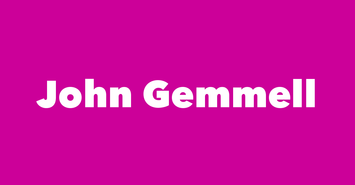 John Gemmell - Spouse, Children, Birthday & More