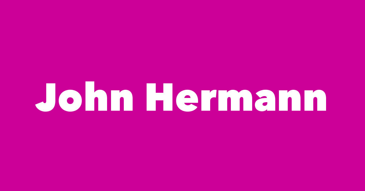 John Hermann - Spouse, Children, Birthday & More