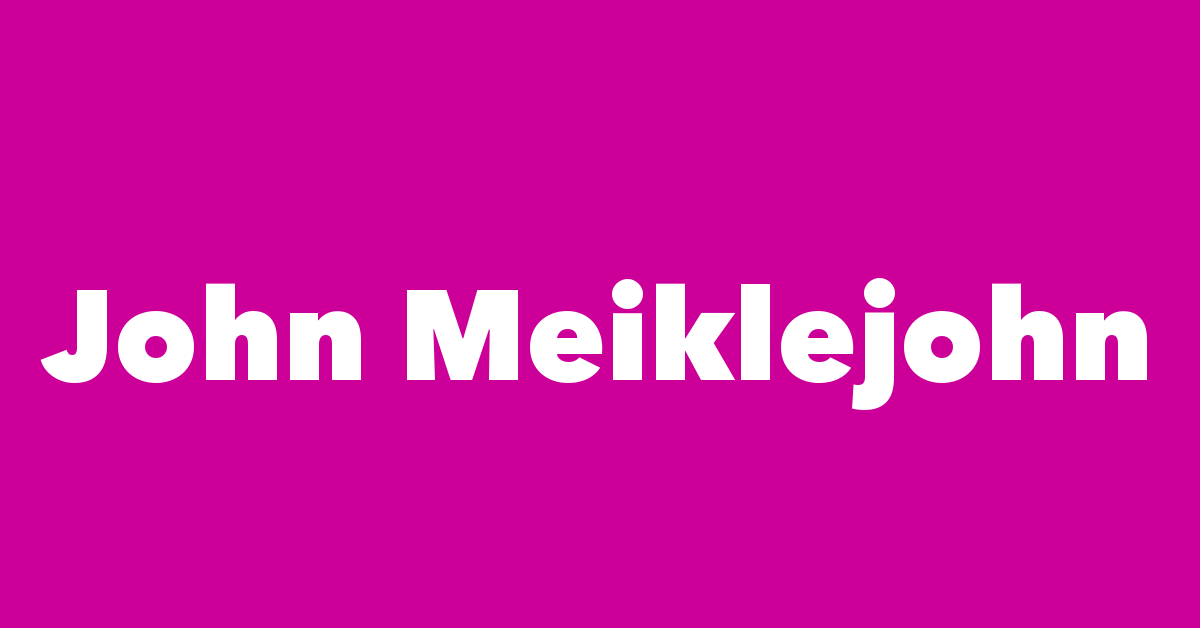 John Meiklejohn - Spouse, Children, Birthday & More