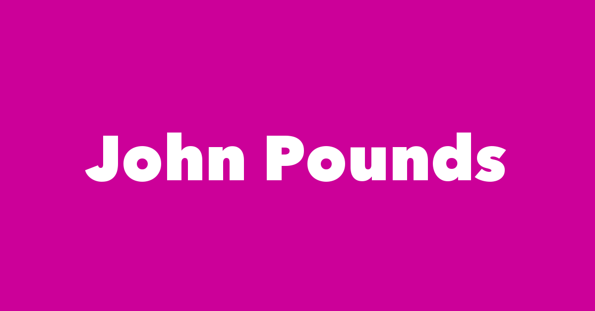 John Pounds - Spouse, Children, Birthday & More