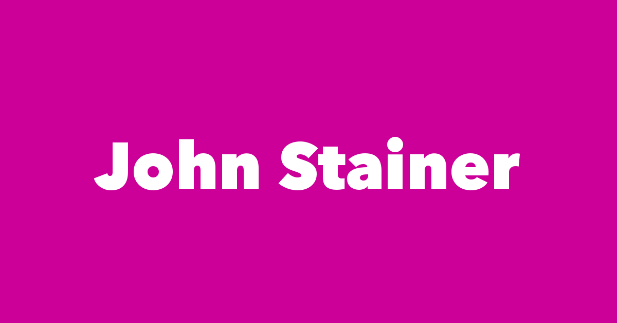 John Stainer - Spouse, Children, Birthday & More