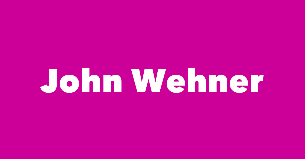John Wehner - Spouse, Children, Birthday & More