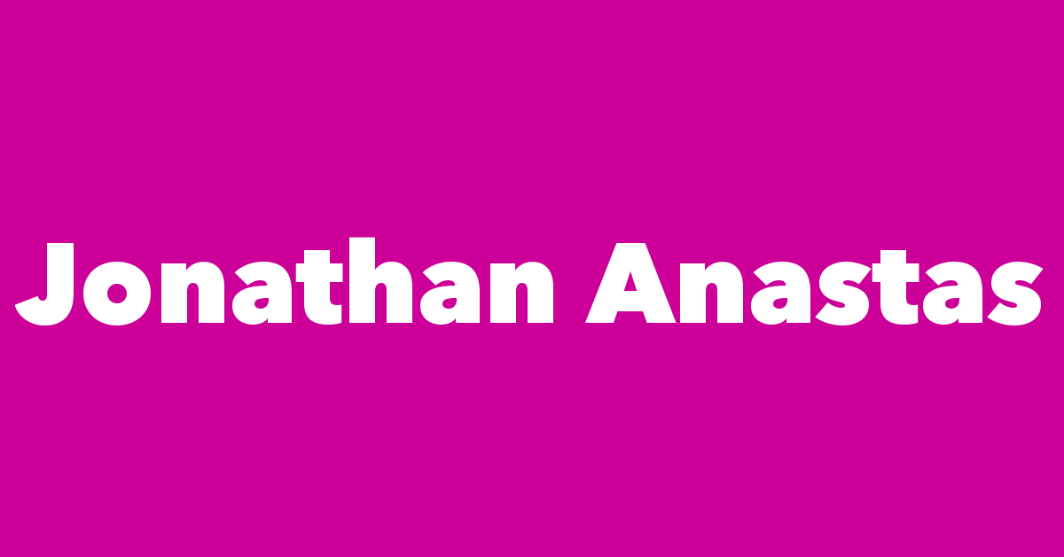 Jonathan Anastas - Spouse, Children, Birthday & More