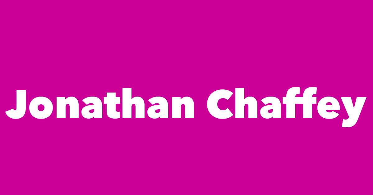 Jonathan Chaffey - Spouse, Children, Birthday & More
