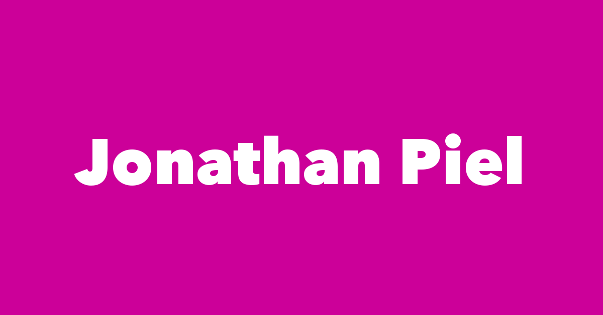 Jonathan Piel - Spouse, Children, Birthday & More