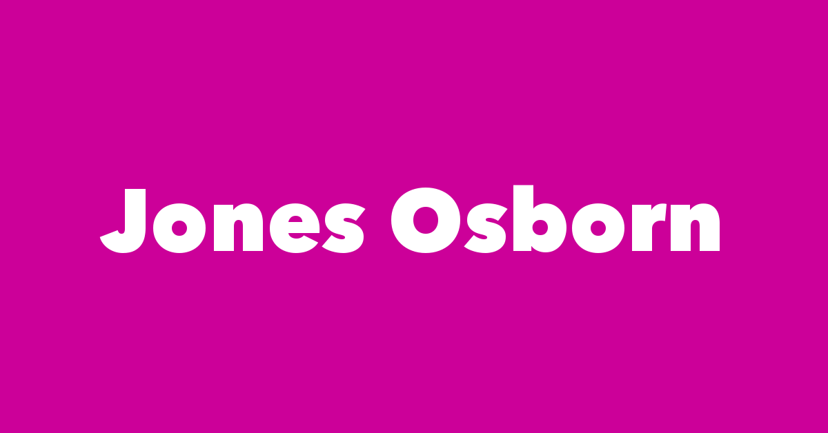 Jones Osborn - Spouse, Children, Birthday & More