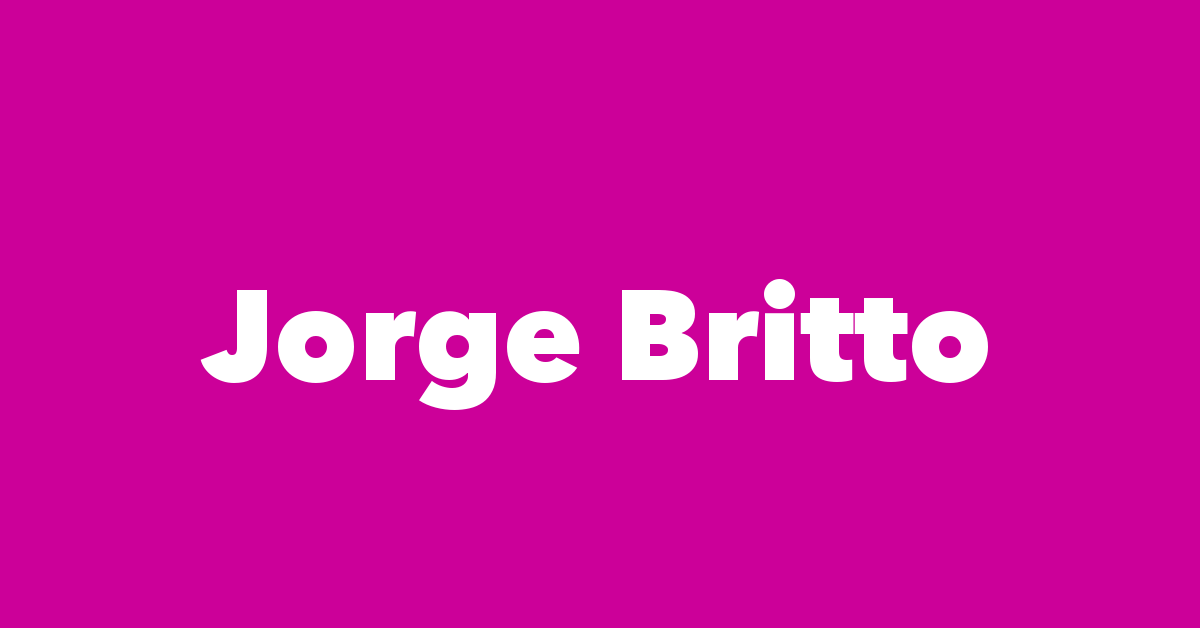 Jorge Britto - Spouse, Children, Birthday & More