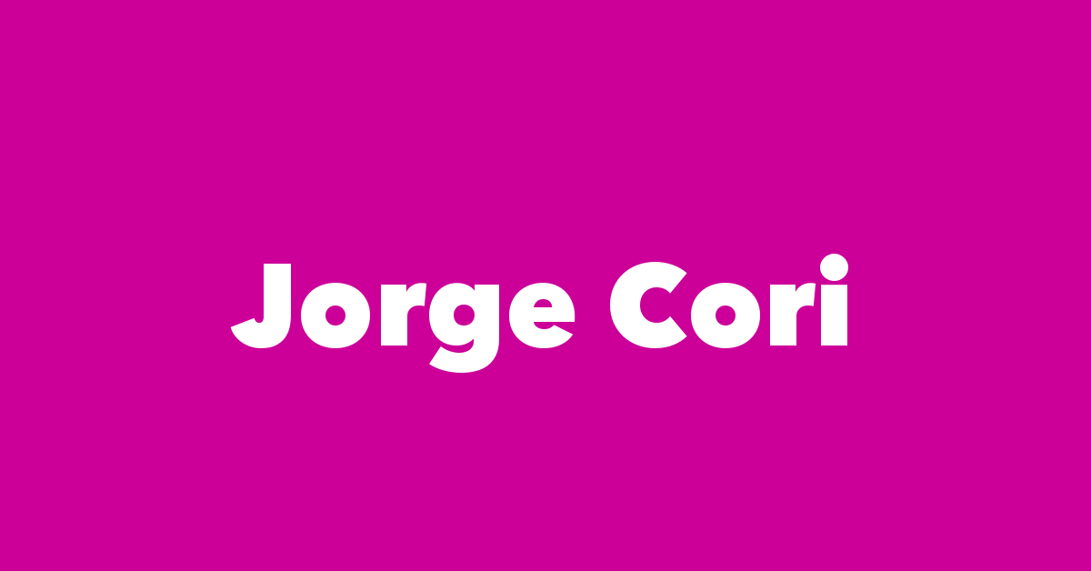 Jorge Cori - Spouse, Children, Birthday & More