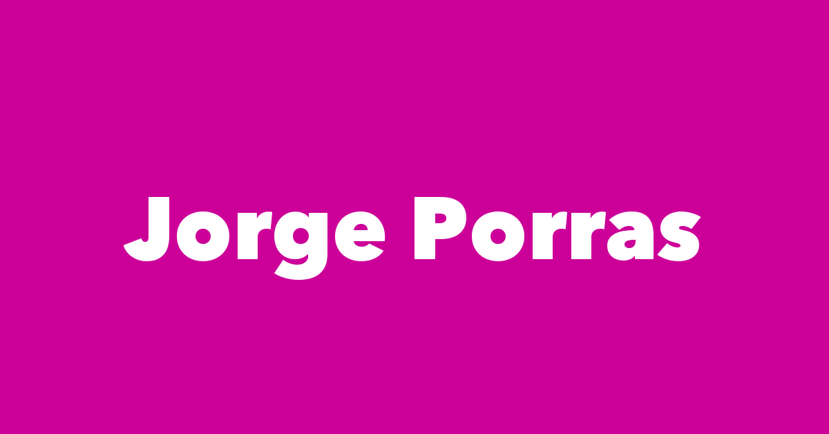 Jorge Porras - Spouse, Children, Birthday & More
