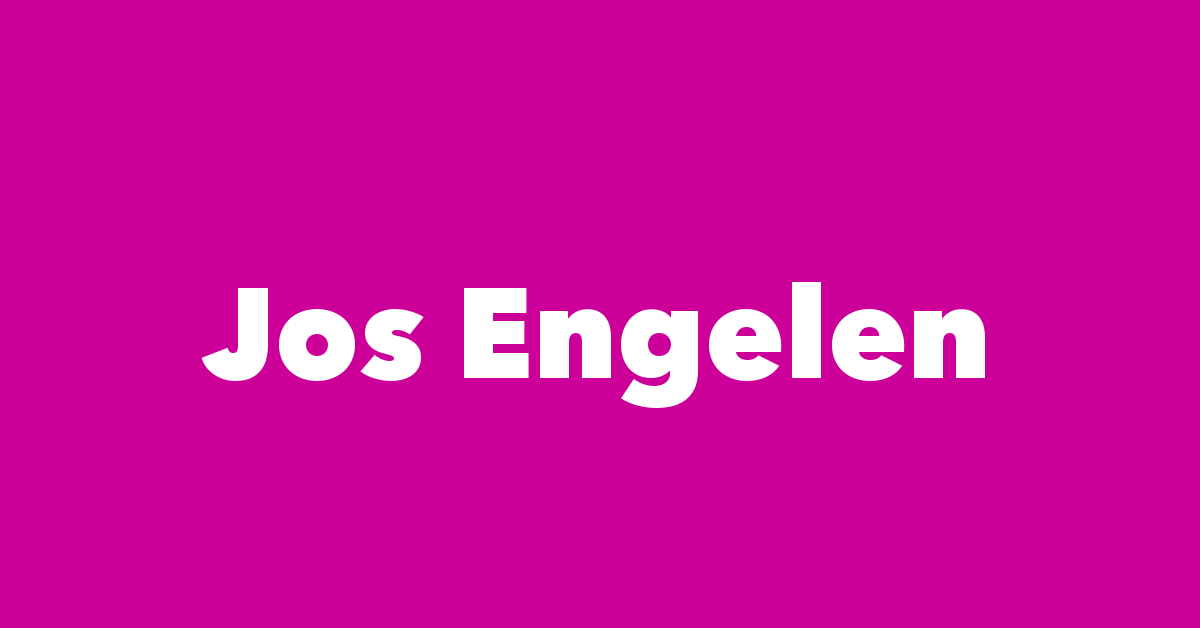 Jos Engelen - Spouse, Children, Birthday & More
