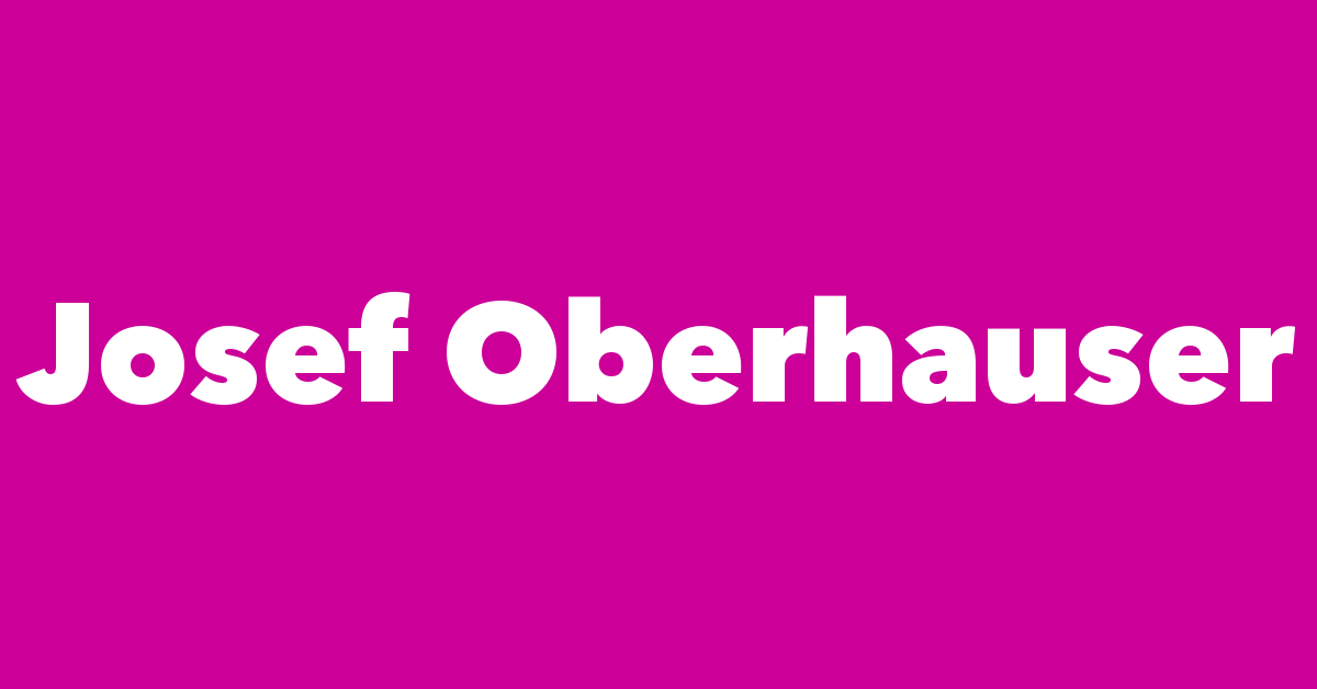 Josef Oberhauser - Spouse, Children, Birthday & More
