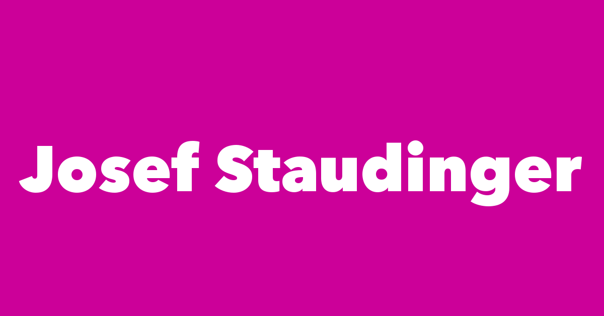 Josef Staudinger - Spouse, Children, Birthday & More