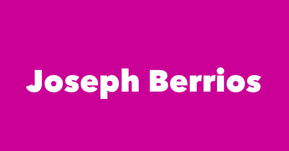 Joseph Berrios - Spouse, Children, Birthday & More