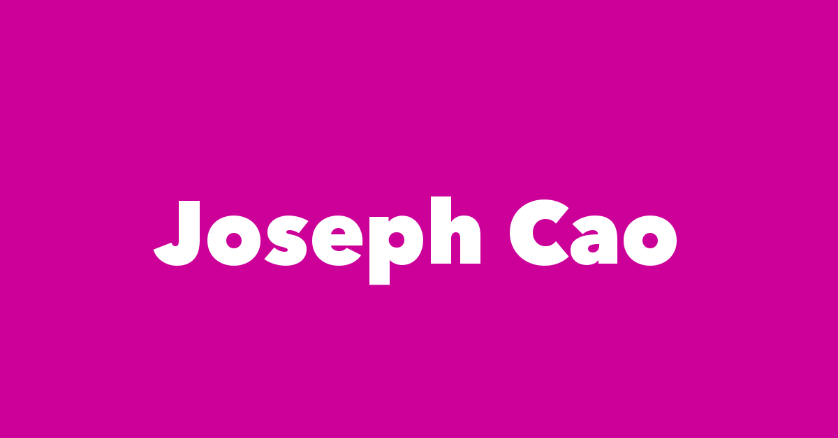 Joseph Cao - Spouse, Children, Birthday & More