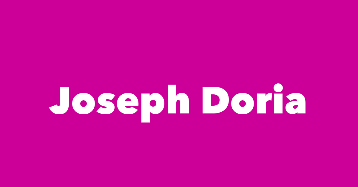 Joseph Doria - Spouse, Children, Birthday & More