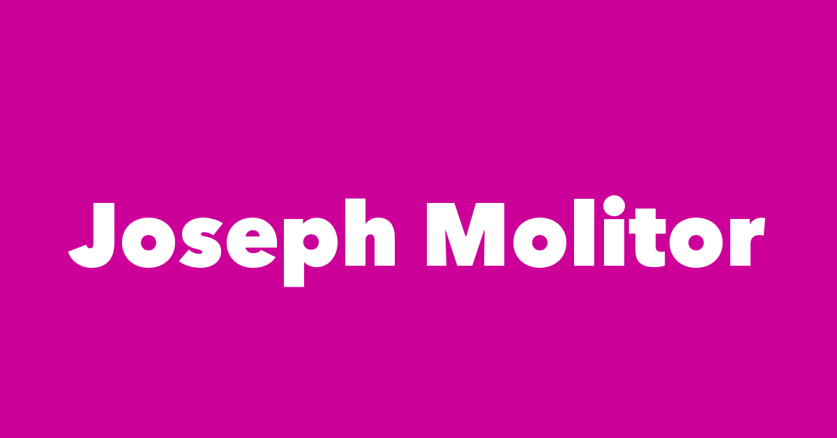 Joseph Molitor - Spouse, Children, Birthday & More