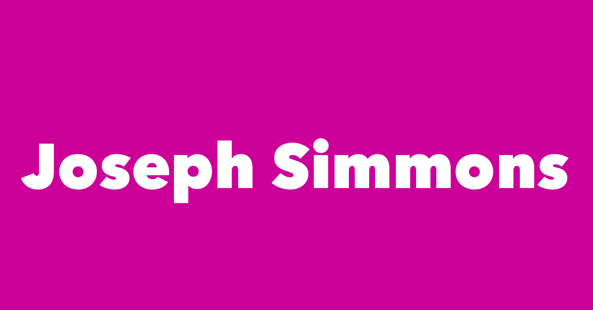 Joseph Simmons - Spouse, Children, Birthday & More