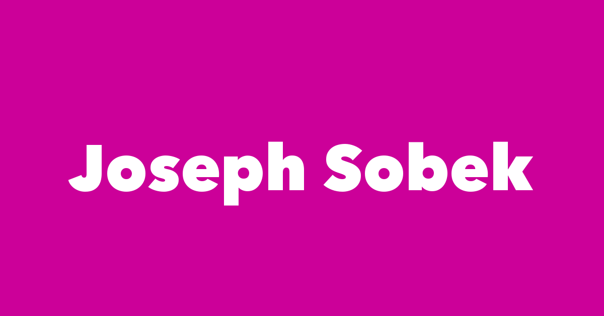 Joseph Sobek - Spouse, Children, Birthday & More