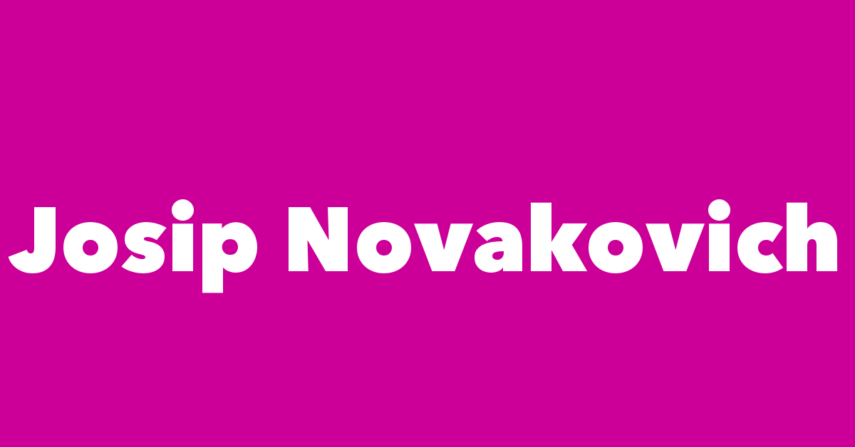 Josip Novakovich - Spouse, Children, Birthday & More