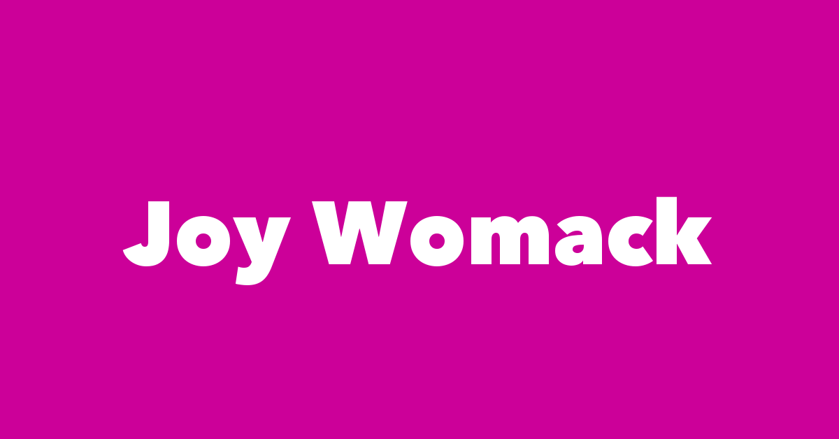 Joy Womack - Spouse, Children, Birthday & More