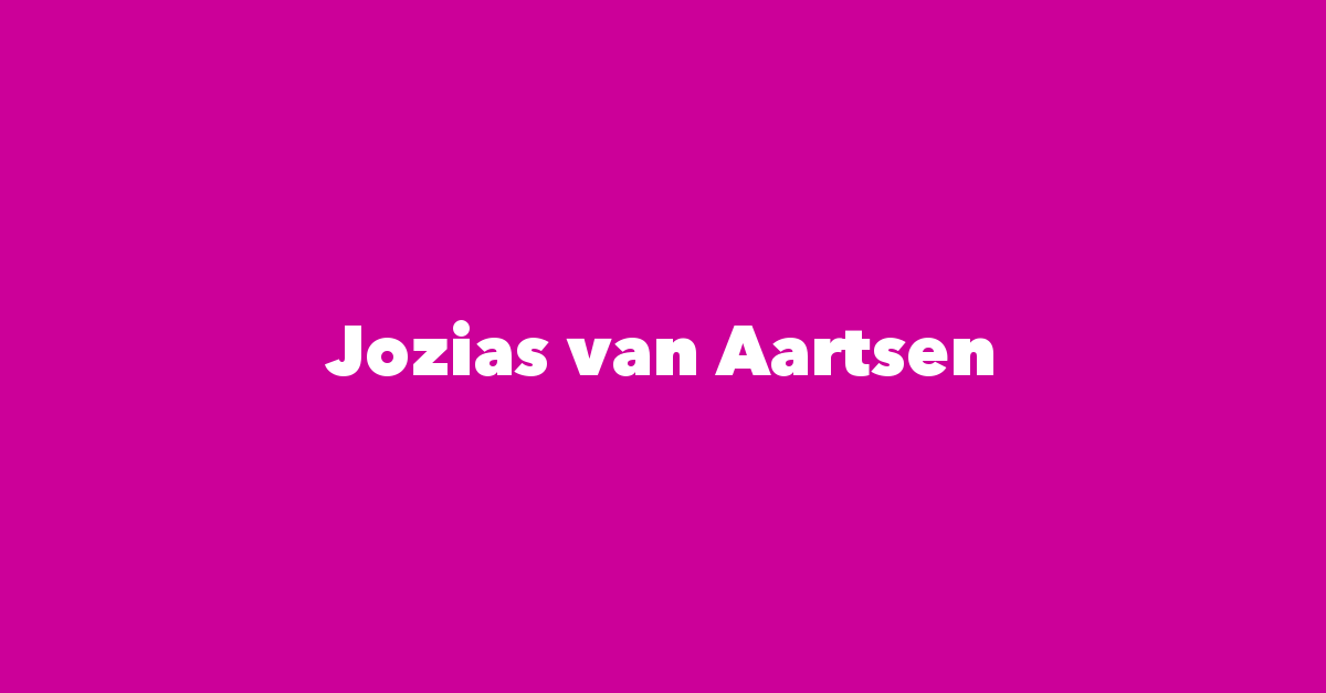 Jozias van Aartsen - Spouse, Children, Birthday & More