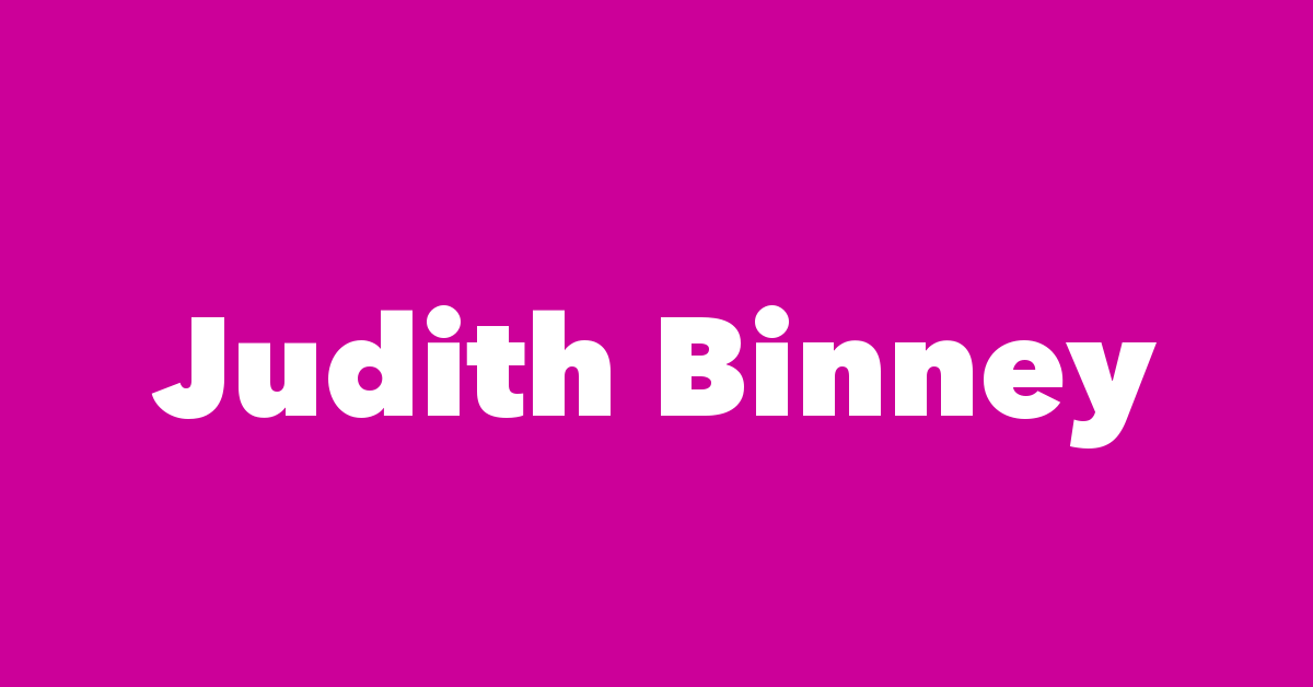 Judith Binney - Spouse, Children, Birthday & More