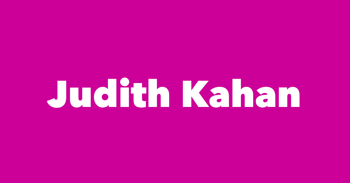Judith Kahan - Spouse, Children, Birthday & More