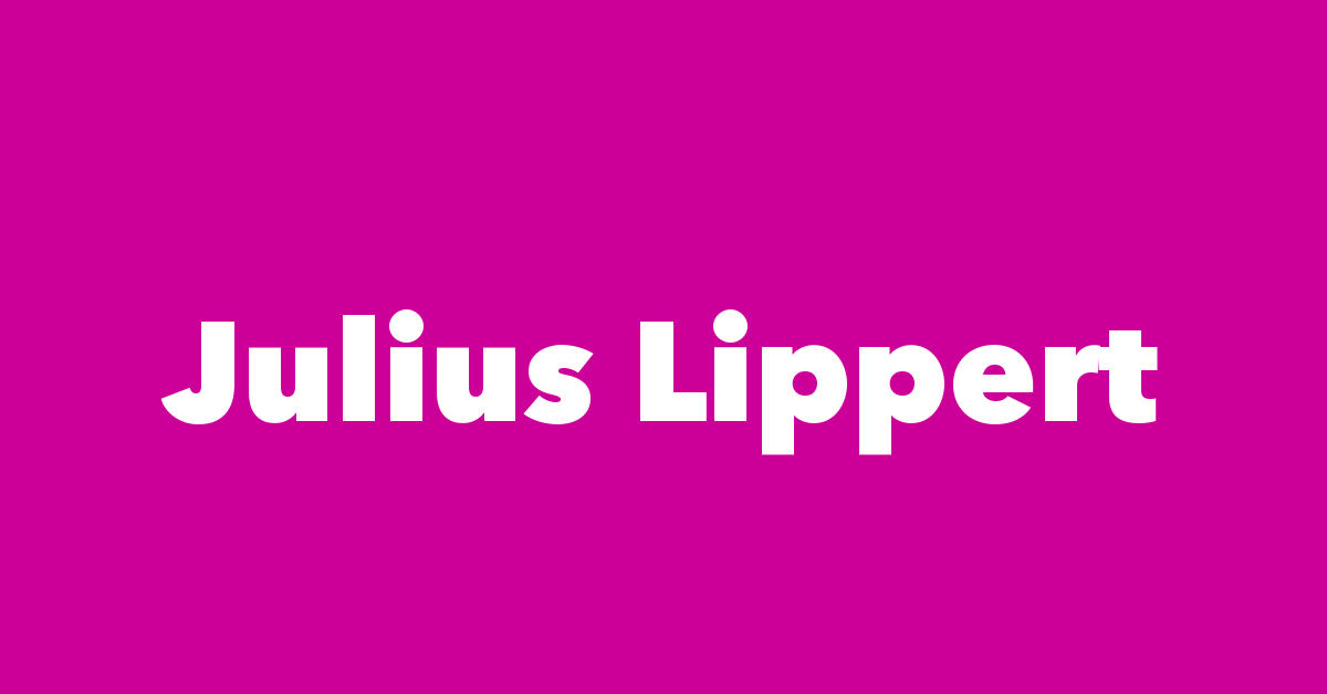 Julius Lippert - Spouse, Children, Birthday & More