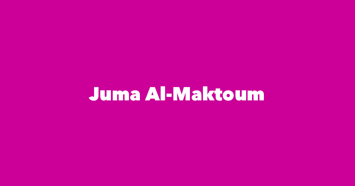 Juma Al-Maktoum - Spouse, Children, Birthday & More