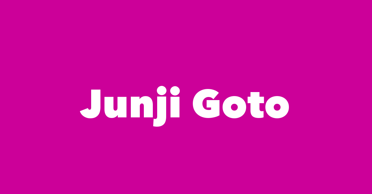 Junji Goto - Spouse, Children, Birthday & More