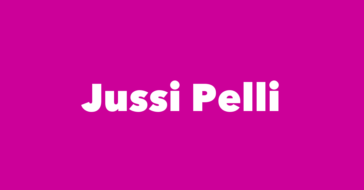 Jussi Pelli - Spouse, Children, Birthday & More