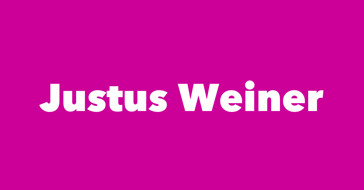 Justus Weiner - Spouse, Children, Birthday & More