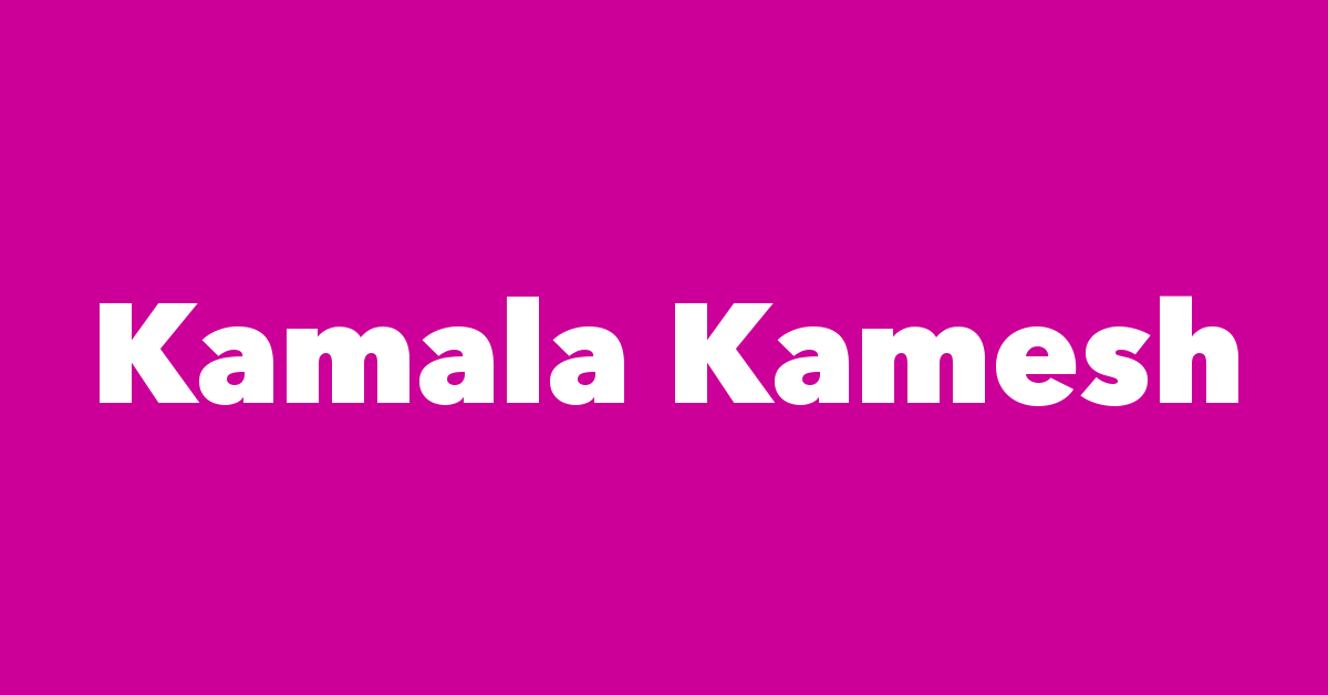 Kamala Kamesh - Spouse, Children, Birthday & More