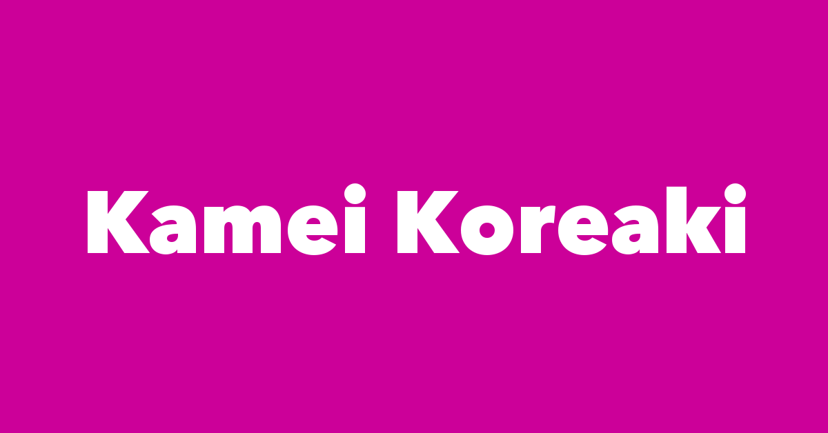 Kamei Koreaki - Spouse, Children, Birthday & More