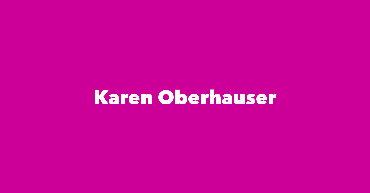 Karen Oberhauser - Spouse, Children, Birthday & More