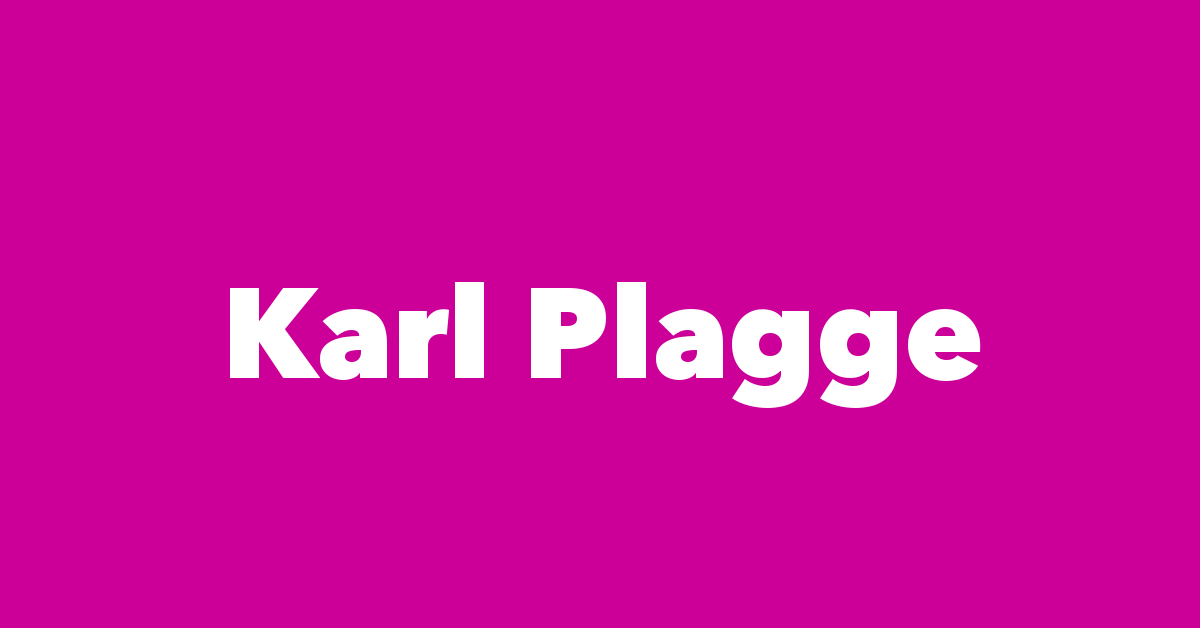 Karl Plagge - Spouse, Children, Birthday & More