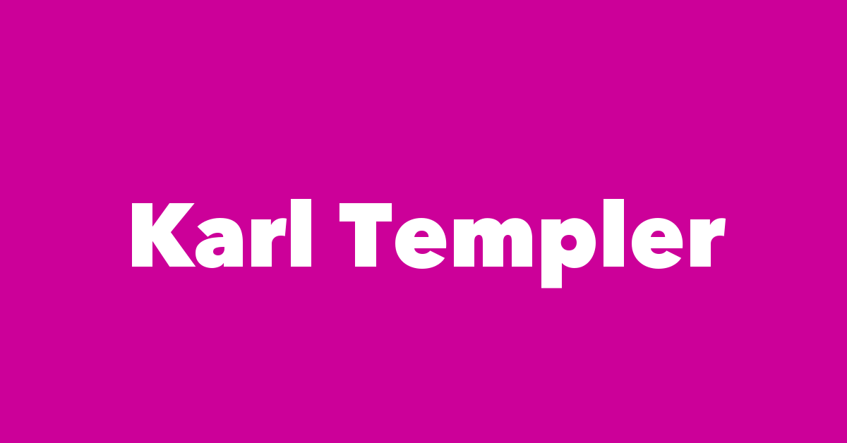 Karl Templer - Spouse, Children, Birthday & More