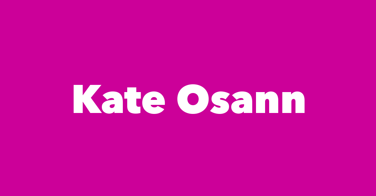 Kate Osann - Spouse, Children, Birthday & More