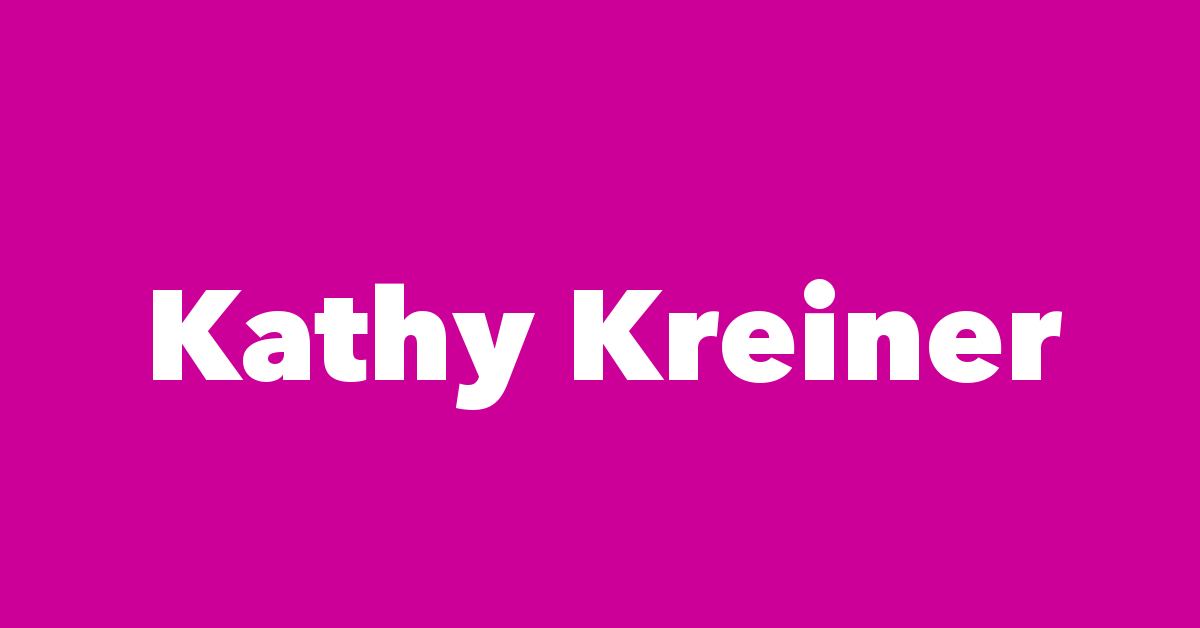 Kathy Kreiner - Spouse, Children, Birthday & More