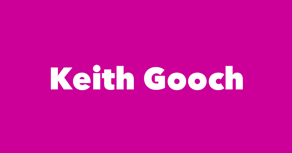 Keith Gooch - Spouse, Children, Birthday & More
