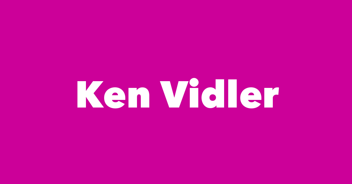 Ken Vidler - Spouse, Children, Birthday & More