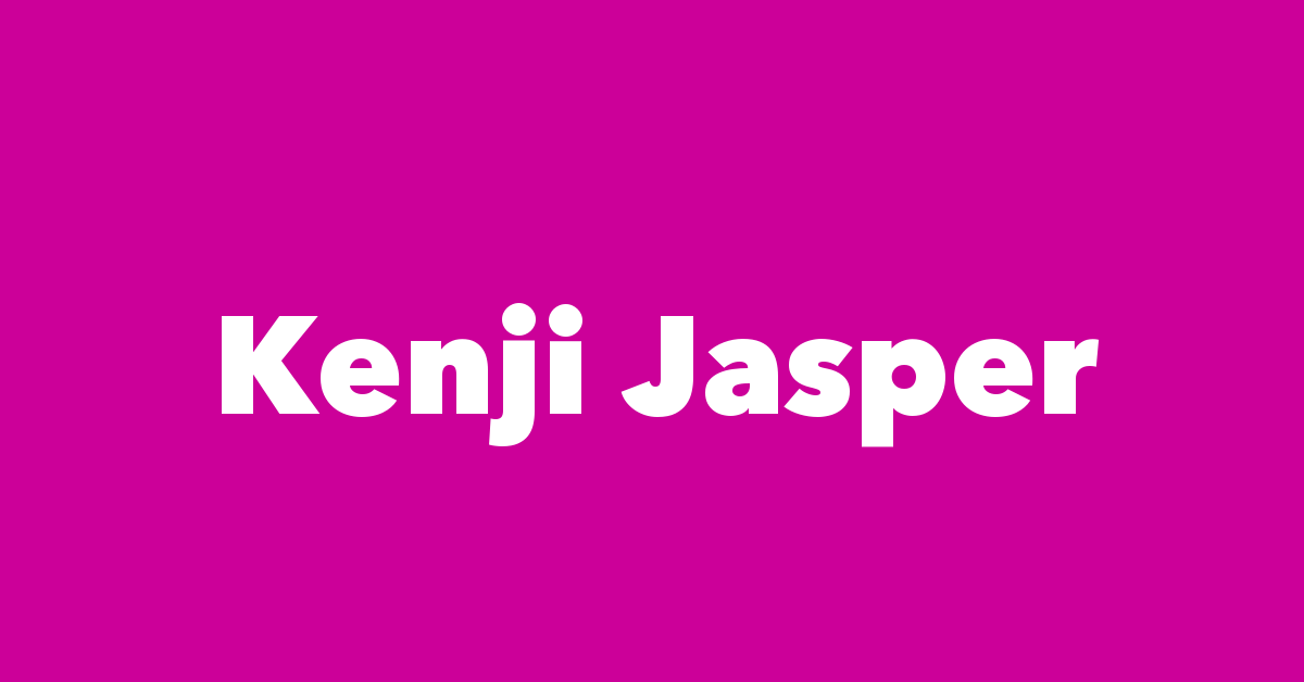 Kenji Jasper - Spouse, Children, Birthday & More