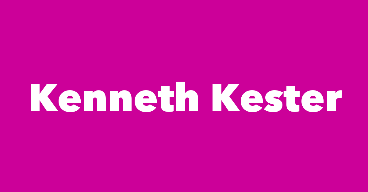 Kenneth Kester - Spouse, Children, Birthday & More