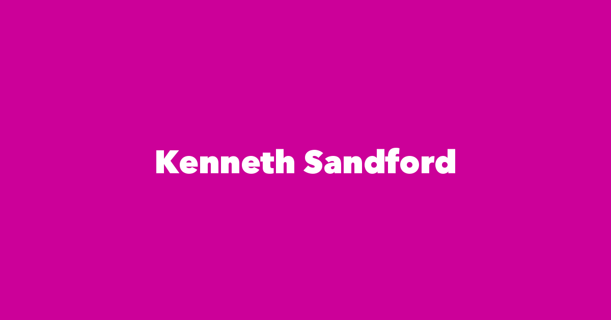 Kenneth Sandford - Spouse, Children, Birthday & More