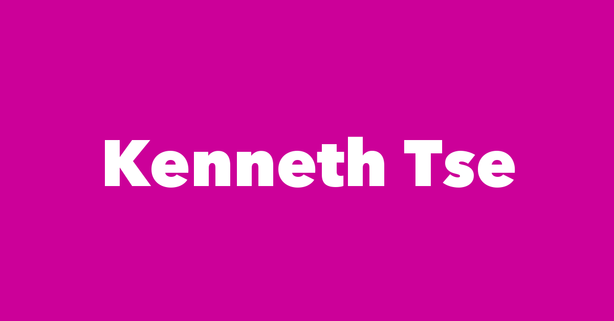 Kenneth Tse - Spouse, Children, Birthday & More