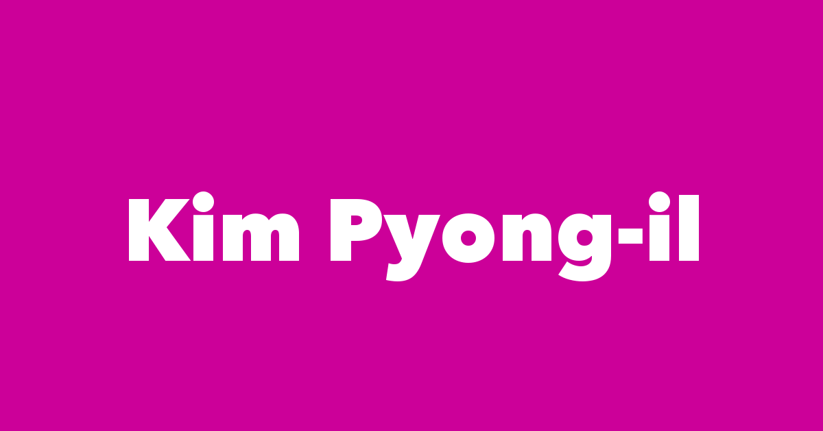 Kim Pyong-il - Spouse, Children, Birthday & More